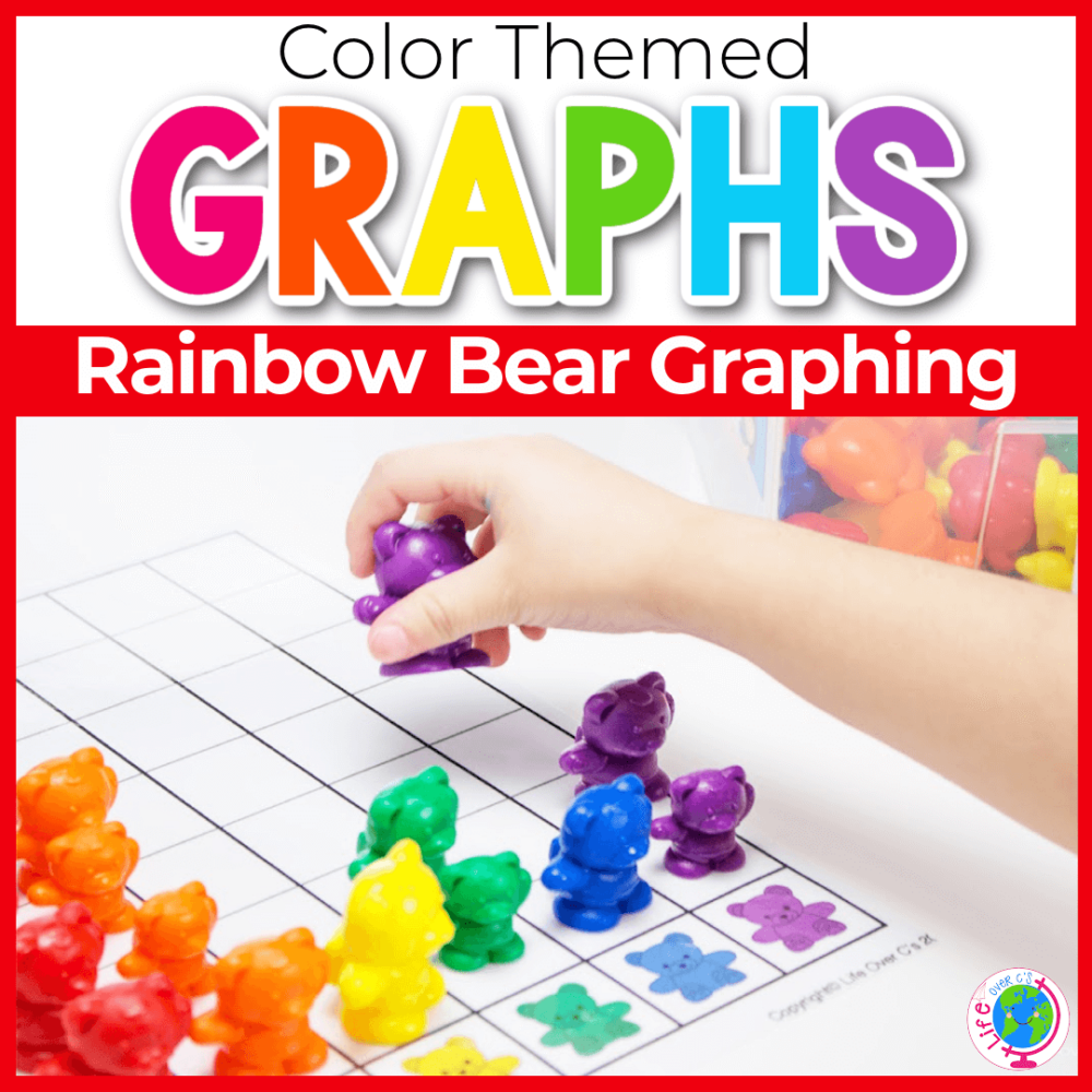 Free Printable Rainbow Bear Graph for Colors - Life Over C's