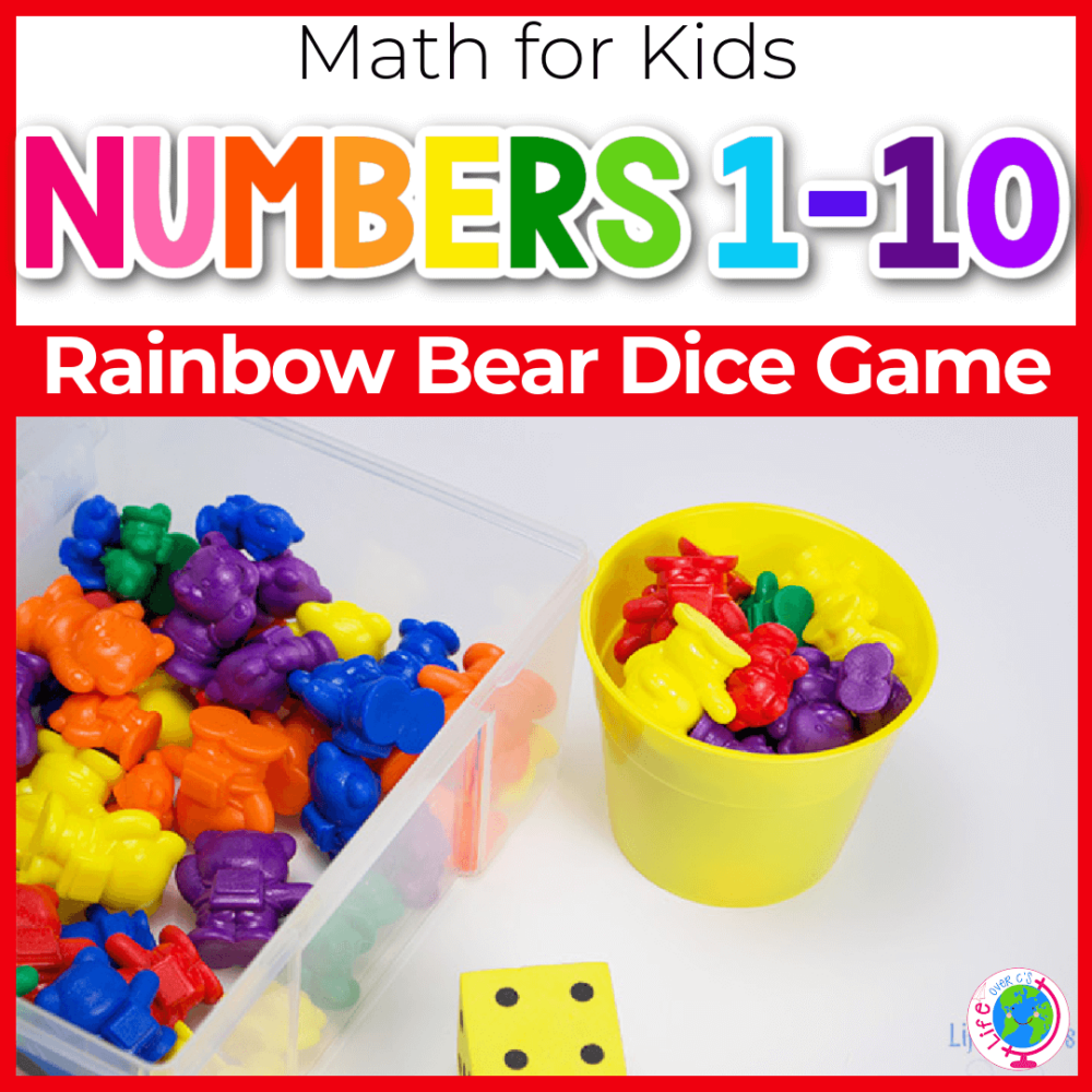 Free Printable Rainbow Bear Graph for Colors - Life Over C's