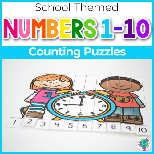 Free Printable Winter Counting Puzzles: 1-5 & 1-10