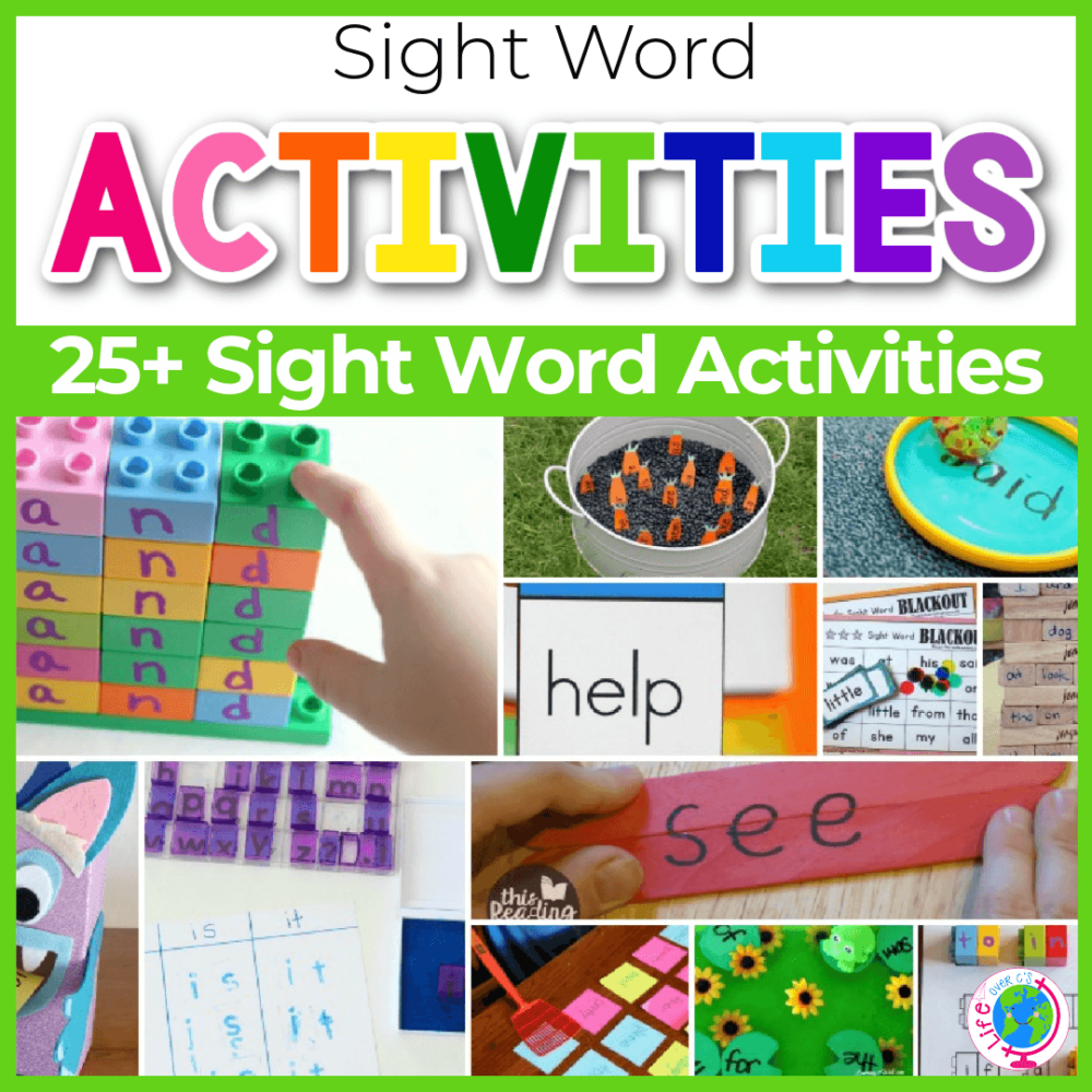 25+ Fun, Hands-On Sight Word Activities - Life Over C's