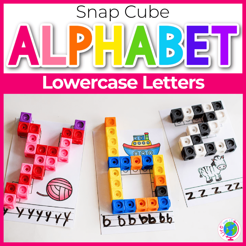 Free Printable Snap Cube Number Mats for Kindergarten