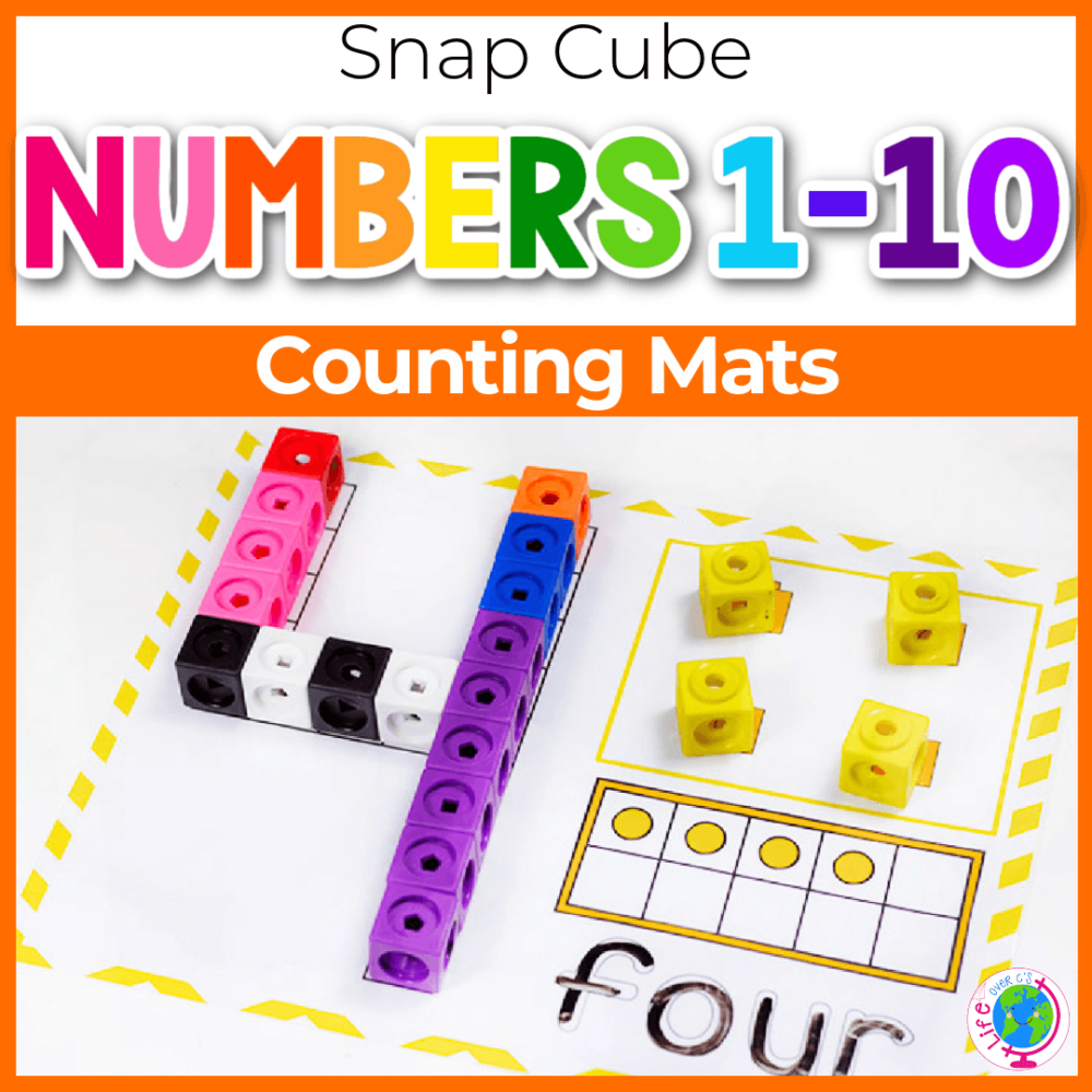 Free Printable Uppercase Alphabet Snap Cube Mats