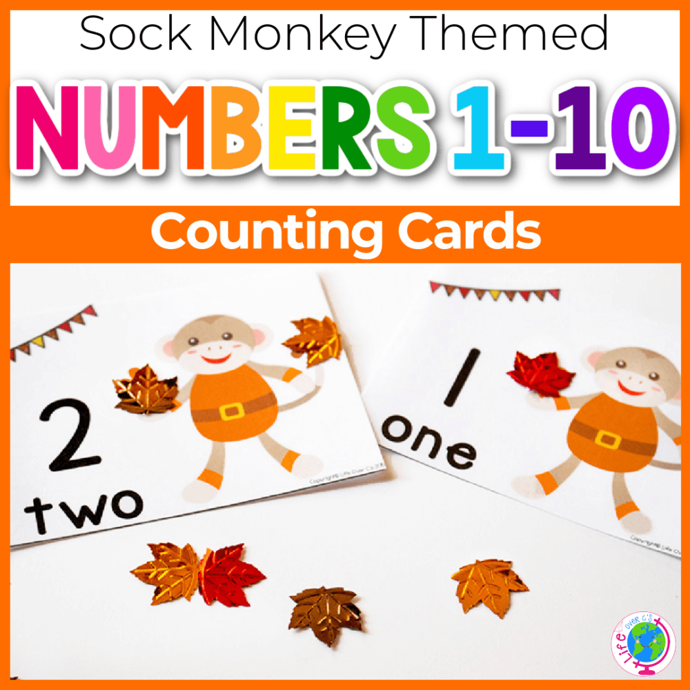 Free Printable Counting Cards for Numbers 1-10 - Life Over C's