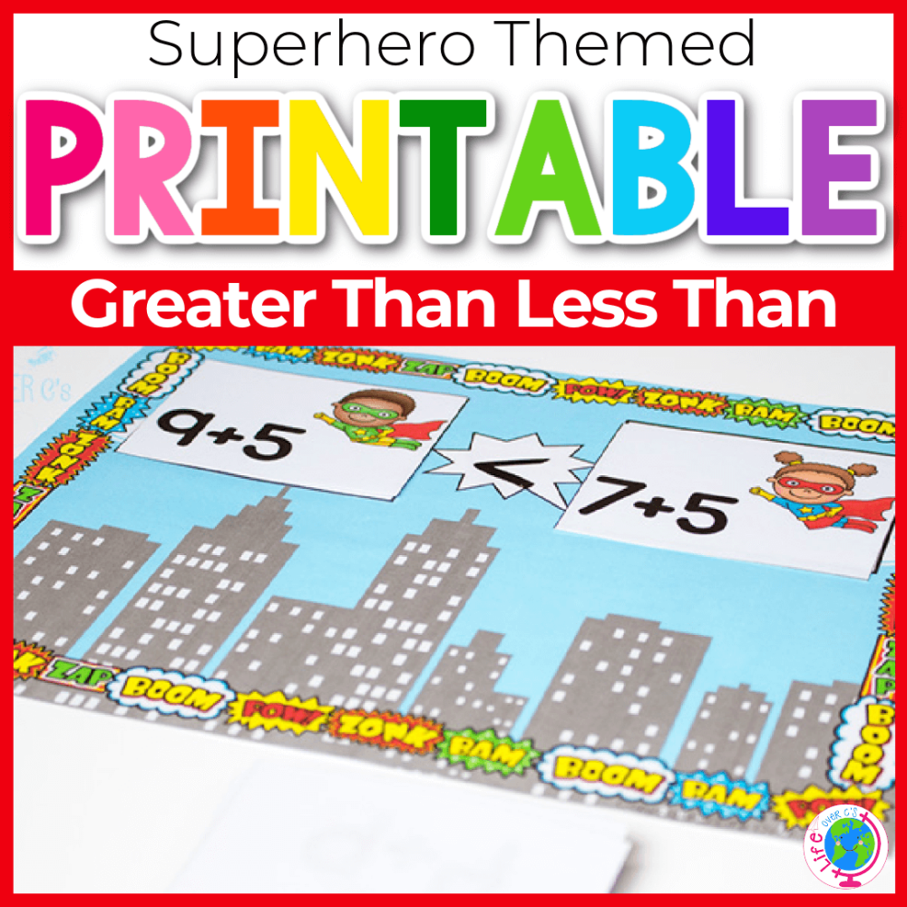 30+ Kindergarten and Preschool Superhero Themed Activities - Life Over C's