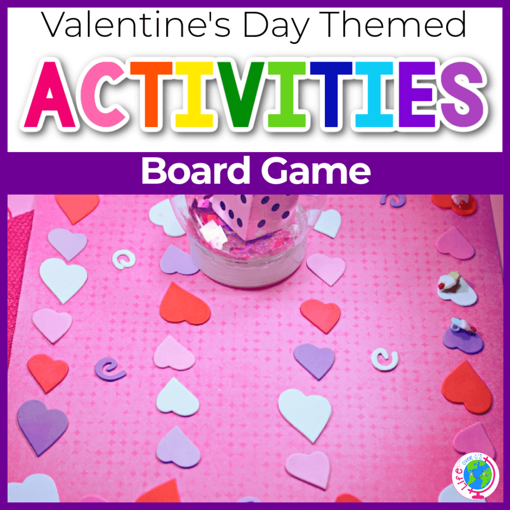 DIY Valentine’s Board Game for Counting