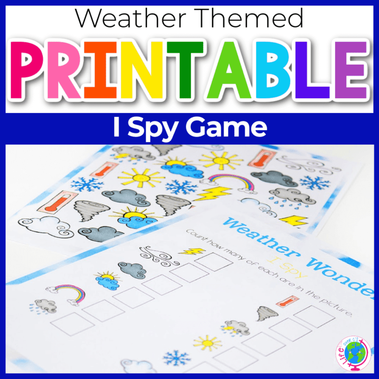 Ocean I Spy Counting Printable for Preschoolers