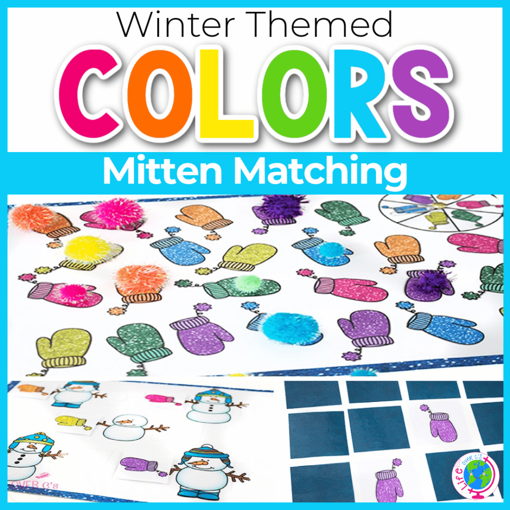 Mitten Counting Cards for Preschoolers - Life Over C's