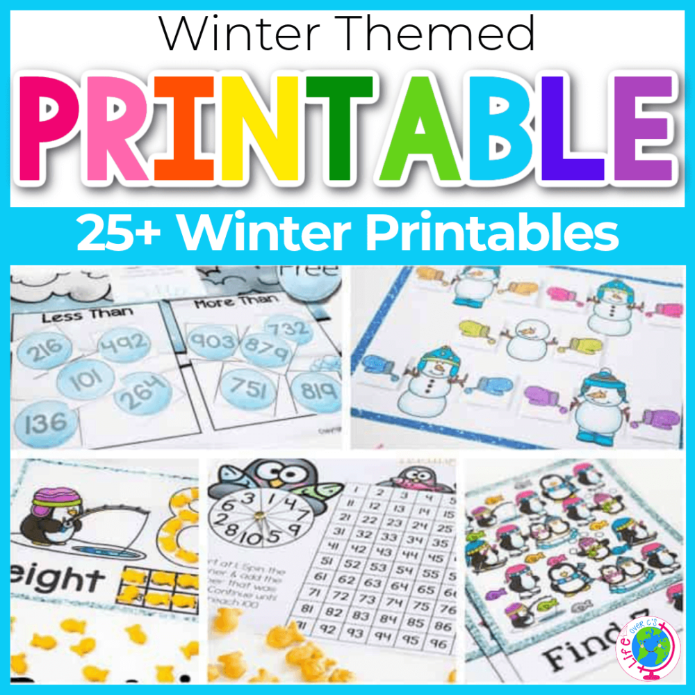 Free Winter Printables for Learning - Life Over C's