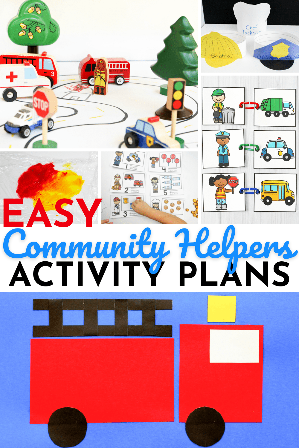 Community Helpers Activity Plans for Preschool Lessons