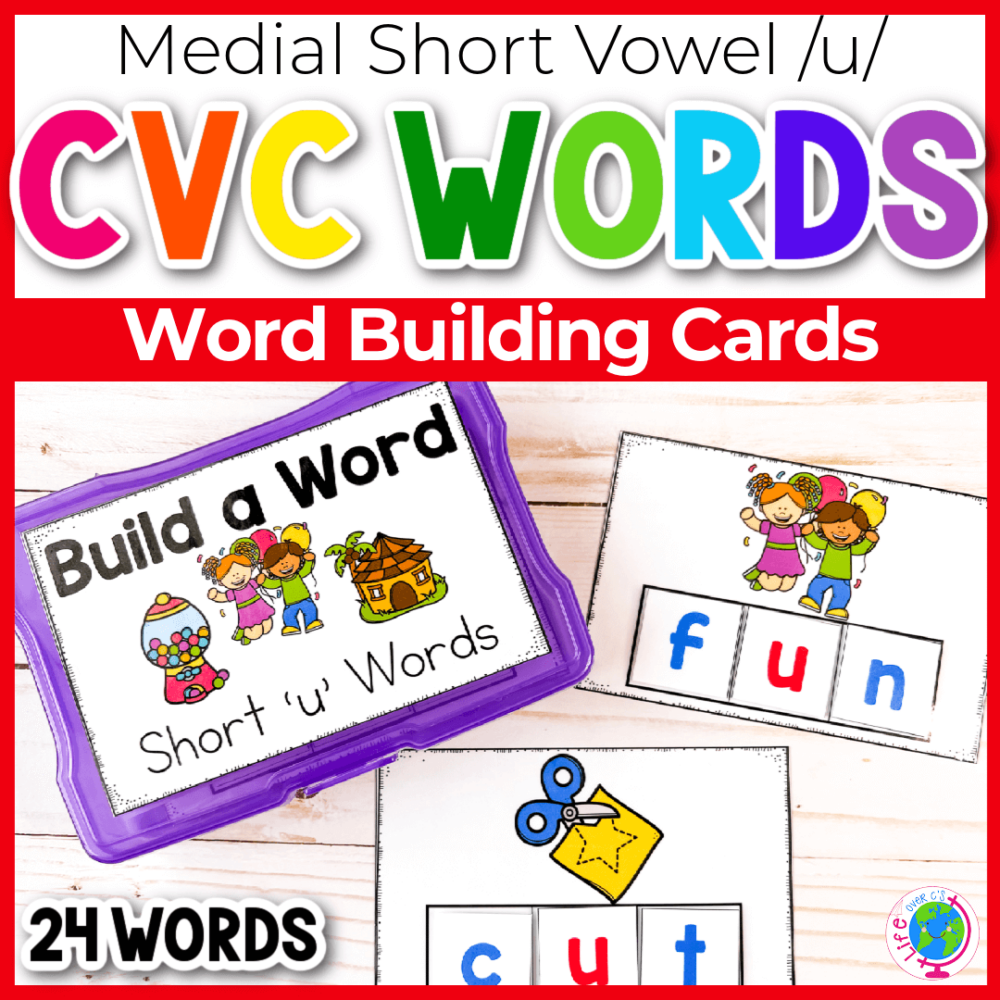 FREE CVC Word Building Alphabet "Beads" Activity - Life Over C's