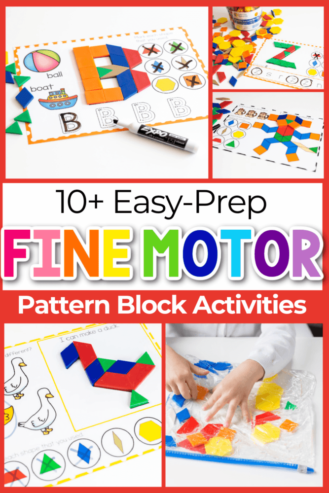 Printable Pattern Block Templates and Activities for Kids