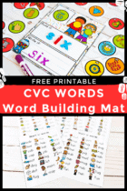 Bubblegum CVC Word Building Mat for Kindergarten - Life Over C's