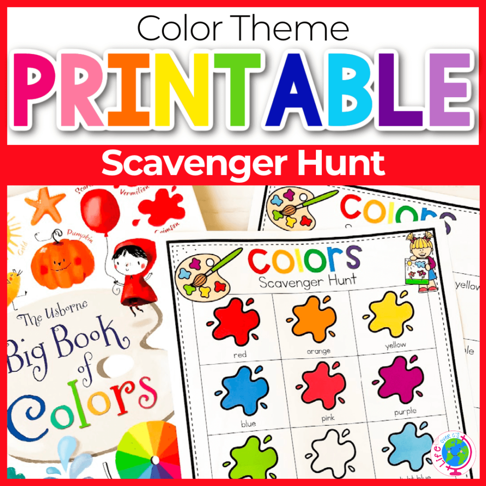 Free Printable Color Scavenger Hunt for Kids