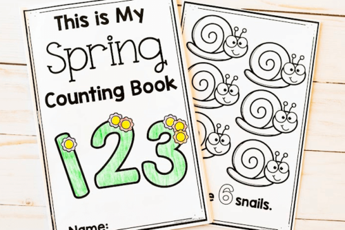 Spring Counting Book for Preschool