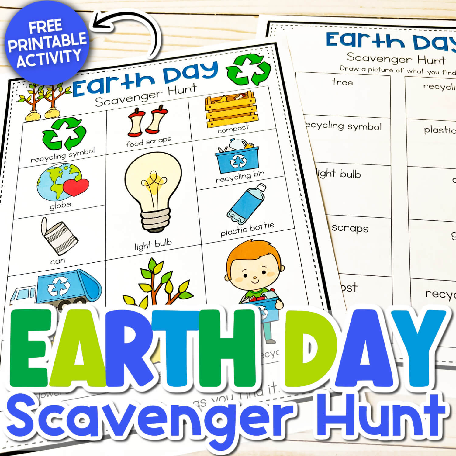 Exciting Free Printable Earth Day Scavenger Hunt for Kids 🌍