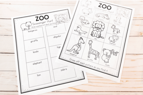 Free Printable Zoo Scavenger Hunt for Kids - Life Over C's