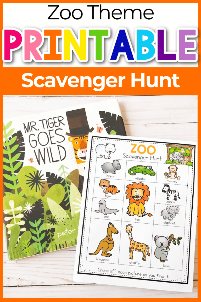 Free Printable Zoo Scavenger Hunt for Kids - Life Over C's