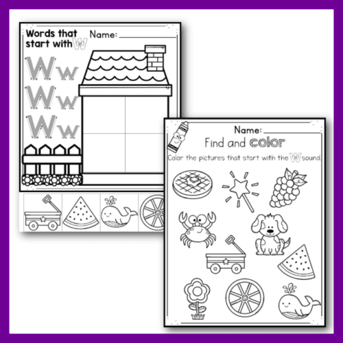 30 Free Printable Letter W Alphabet Worksheets for Kids
