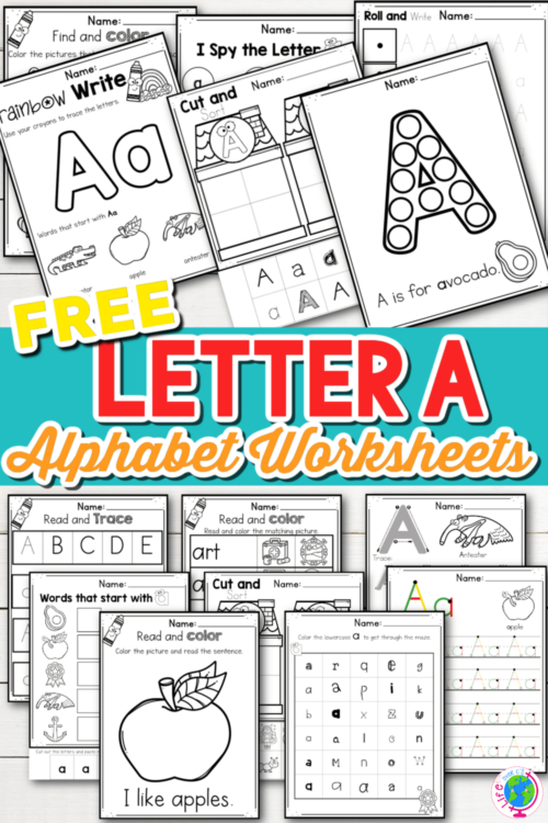 Free Printable Letter A Worksheets: Tracing, Letter Recognition ...