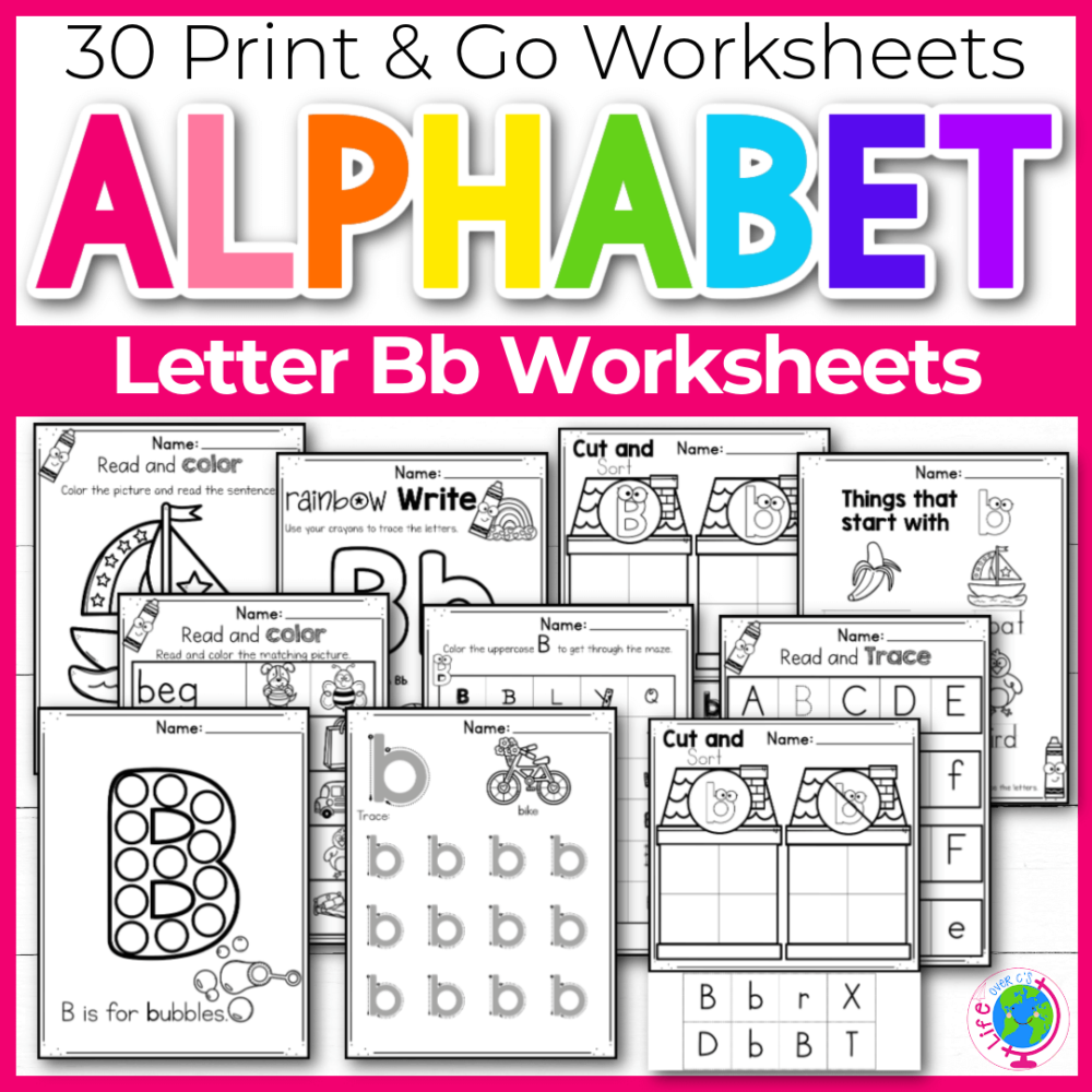 30 Free Printable Letter B Worksheets for Preschool