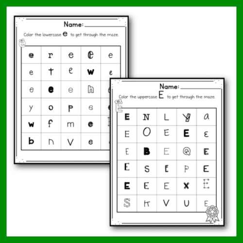 30 Free Printable Letter E Alphabet Worksheets