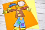 Free Printable Cut & Paste Scarecrow Craft Template