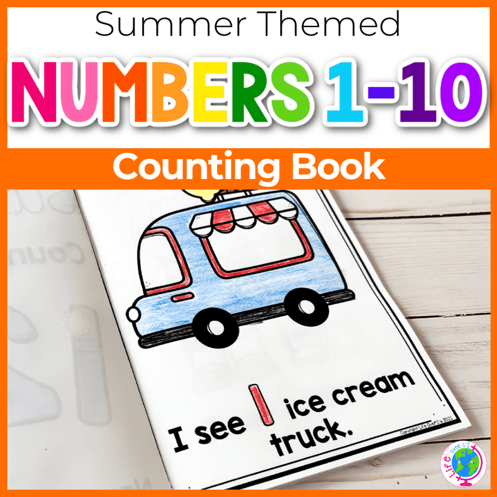 Free Printable Summer Counting Book for Preschool
