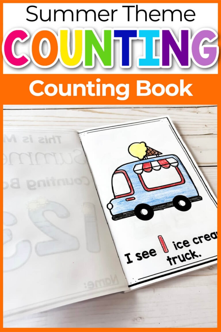 Free Printable Summer Counting Book for Preschool