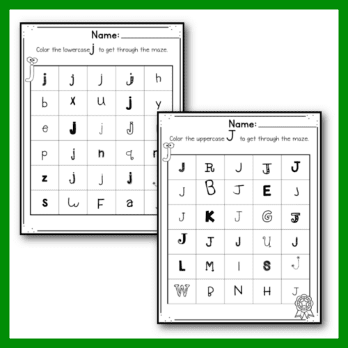 30 Free Printable Letter J Alphabet Worksheets