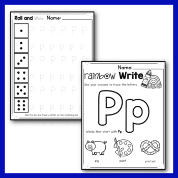 Free Printable Letter P Alphabet Worksheets for Kids