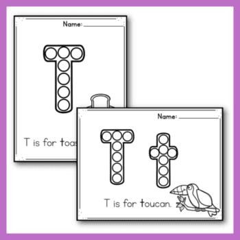 30 Easy-Prep Free Printable Letter T Alphabet Worksheets