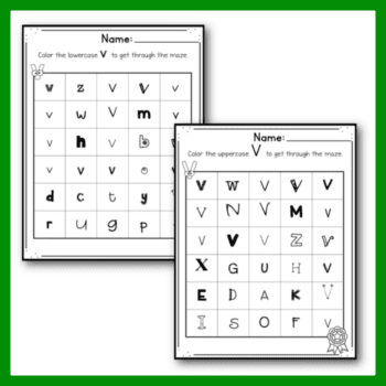 30 Free Printable Letter V Alphabet Worksheets for Kids