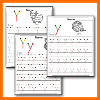 Free Printable Letter Y Alphabet Worksheets for Kids