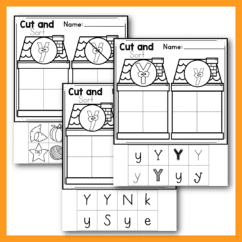 Free Printable Letter Y Alphabet Worksheets for Kids
