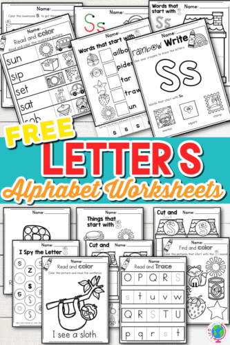 30 Free Printable Letter S Alphabet Worksheets for Kids 🤩