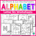 30 Free Printable Letter N Alphabet Worksheets for Kids