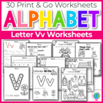 30 Free Printable Letter V Alphabet Worksheets for Kids