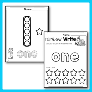 Free Printable Number 1 Worksheets