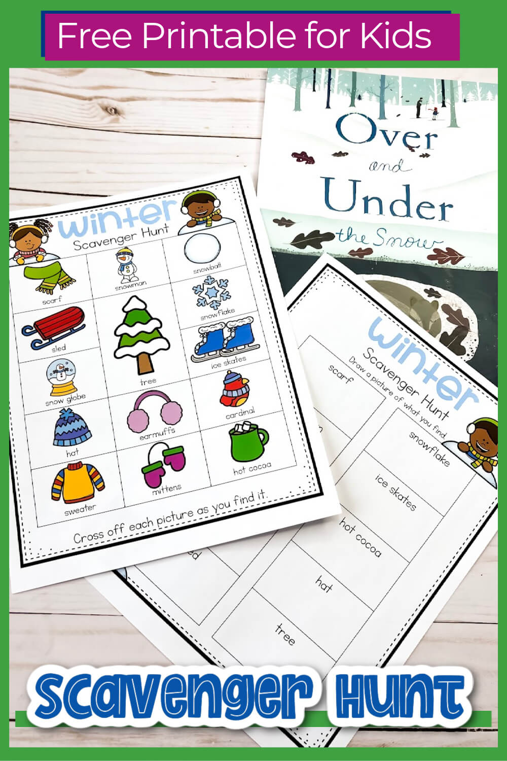 Free Printable Winter Scavenger Hunt for Kids