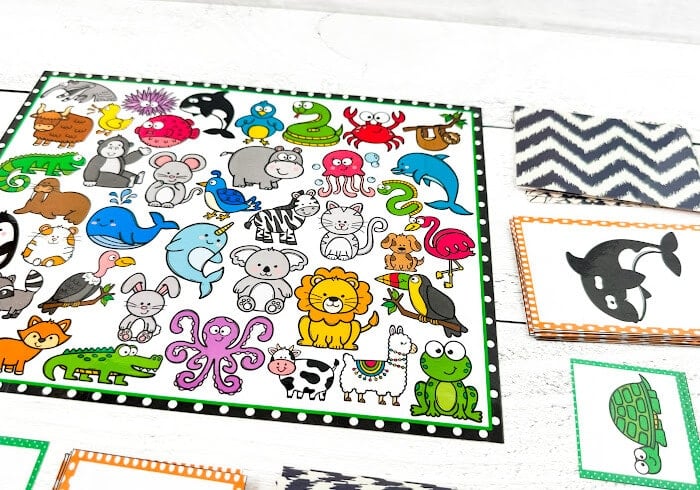 Animal Theme “Flip” Printable I Spy Game for Kids