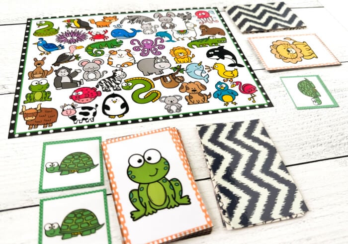 Animal Theme “Flip” Printable I Spy Game for Kids