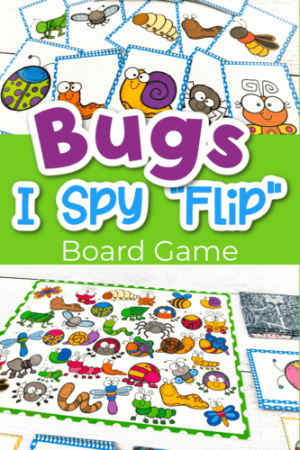 "Flip" Bugs and Insects Printable I Spy Game for Kids