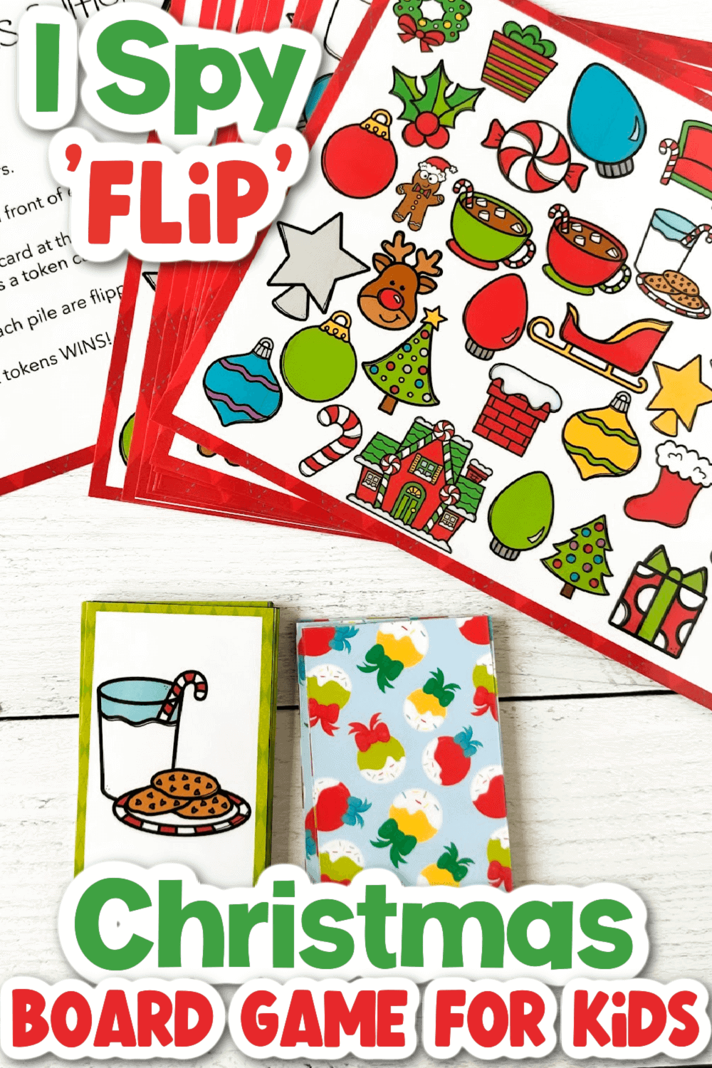 Christmas “Flip” Printable I Spy Games for Kids