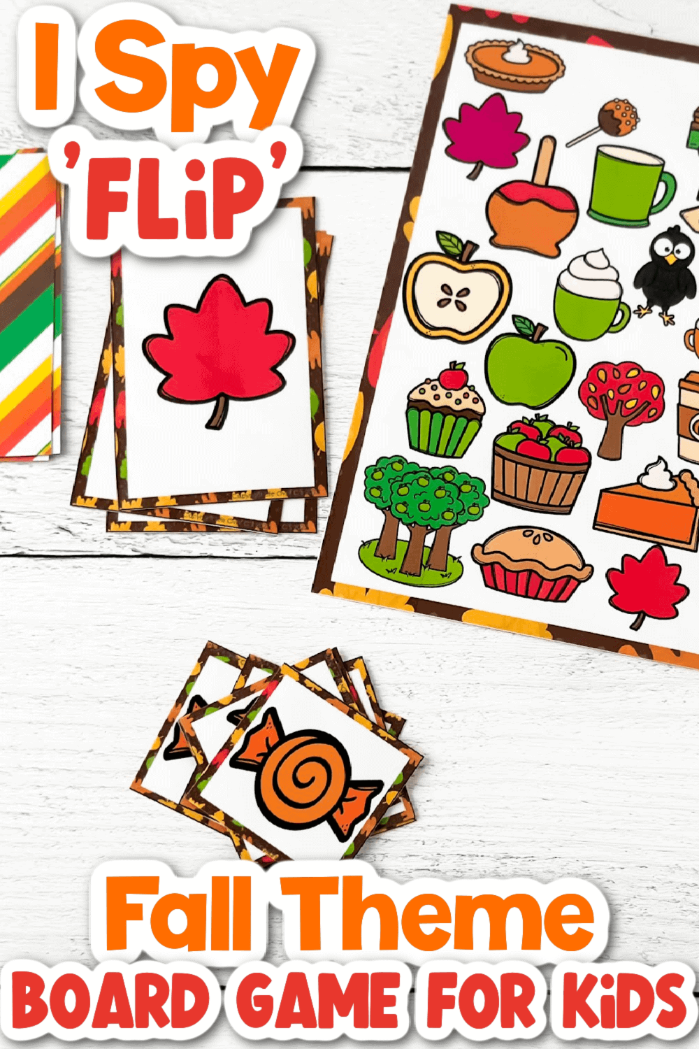 "Flip" Engaging Fall Printable I Spy Board Game for Kids