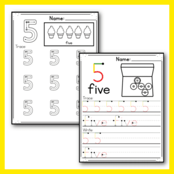 Free Printable Number 5 Worksheets