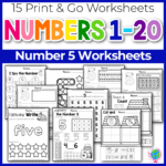 Free Printable Number 5 Worksheets