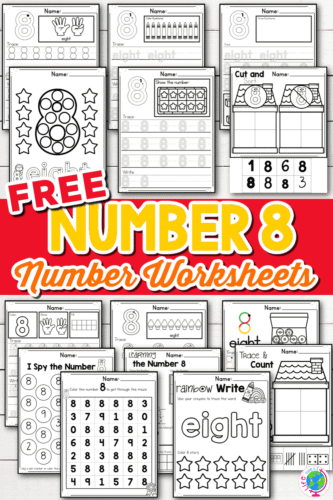 Free Printable Number 8 Worksheets