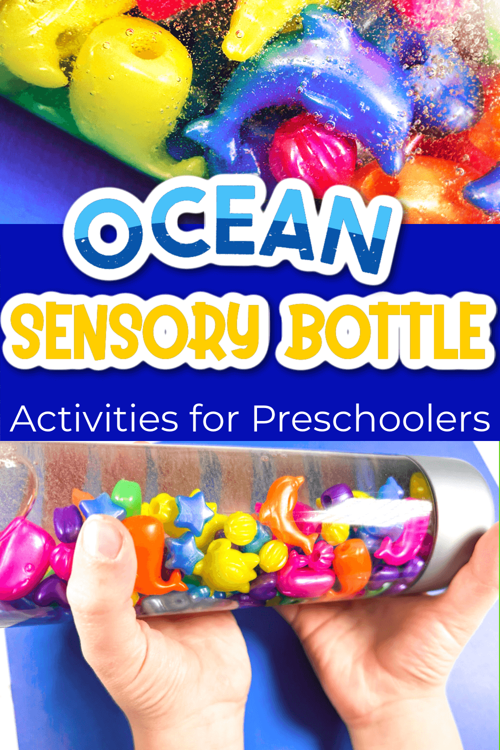 DIY Ocean Animal Sensory Bottle for Preschoolers - Life Over C's