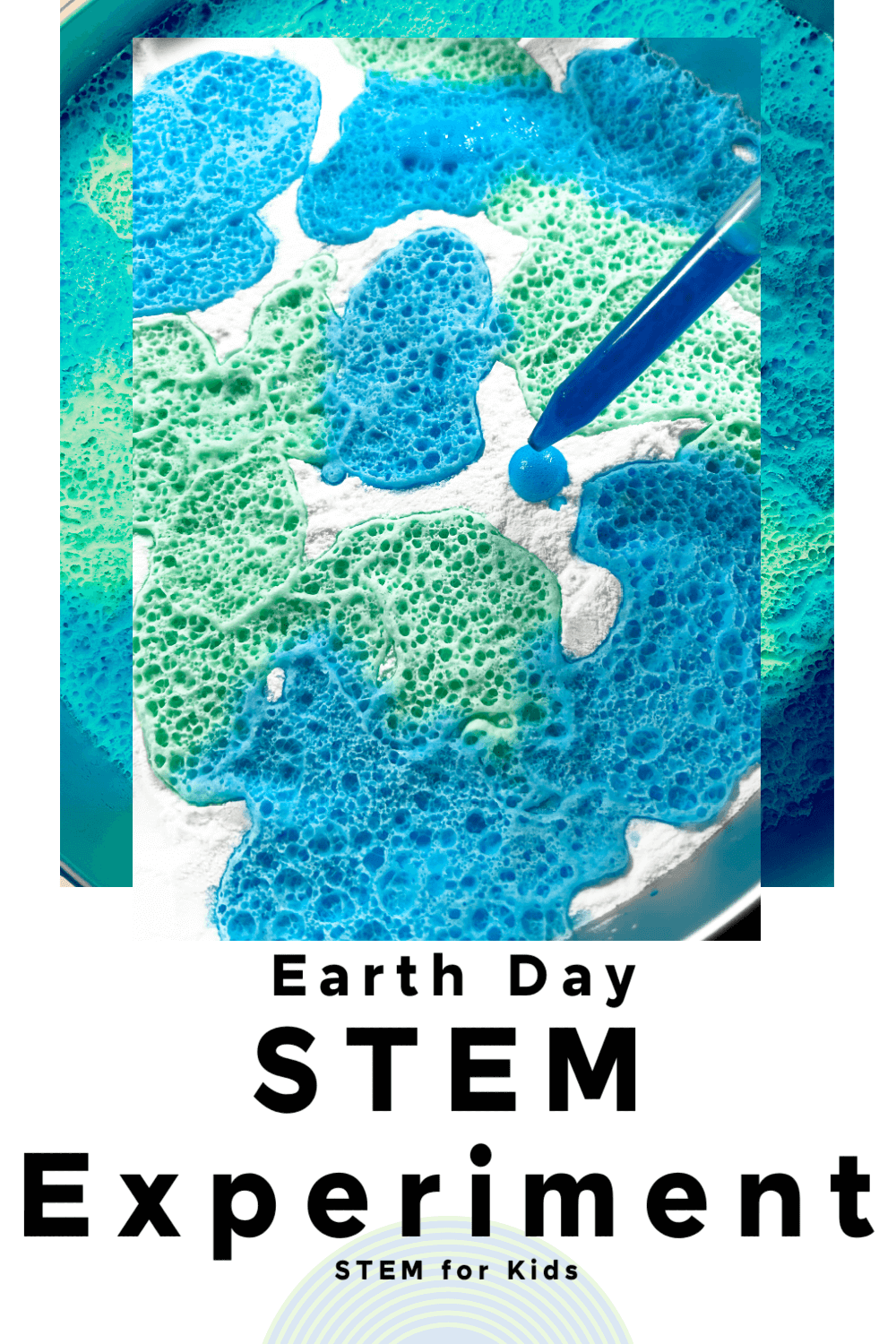 Easy Earth Day Baking Soda and Vinegar Reaction for Kids 🌎