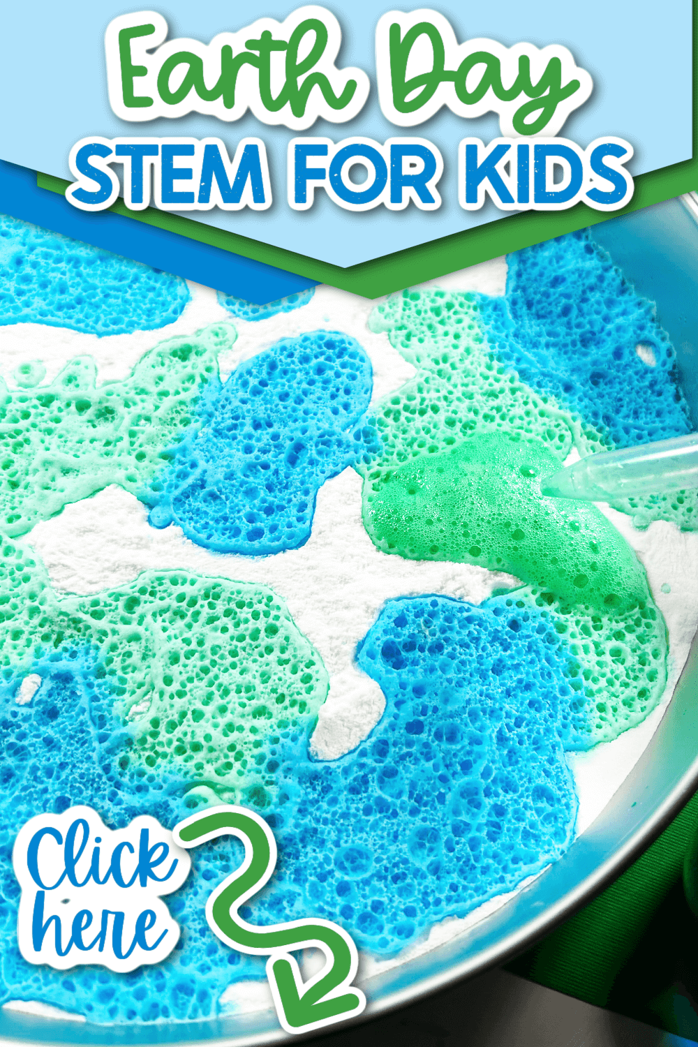 Easy Earth Day Baking Soda and Vinegar Reaction for Kids 🌎